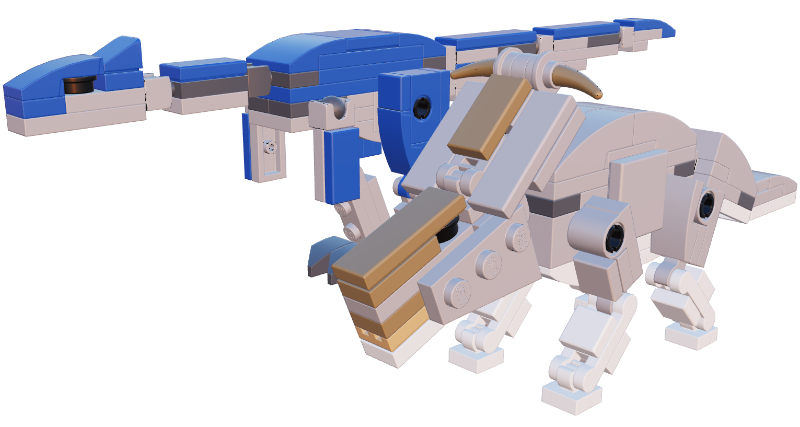 LEGO MOC-150380 Pachyrhinosaurus and Nanuqsaurus by builditmac ...