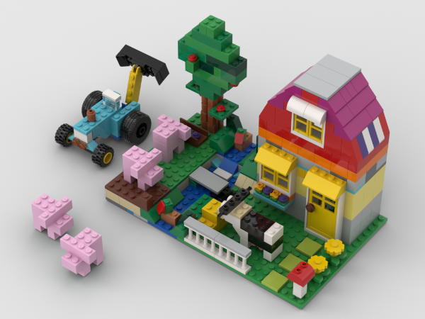 LEGO MOC 10698 - Small barnhouse with tractor and animals by ChiLegGodt ...