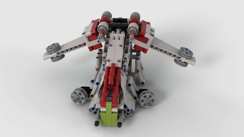 LEGO MOC TECHNIC REPUBLIC GUNSHIP by pins_n_liftarms | Rebrickable ...