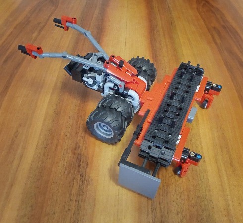 LEGO MOC Single-axle tractor with twin tires and PTO on/off by Larsagri ...