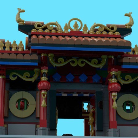 LEGO MOC Chinese Temple by porklegoguy | Rebrickable - Build with LEGO