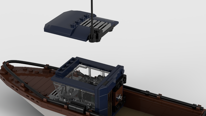 LEGO MOC Small Fishing Boat by patedod266 | Rebrickable - Build with LEGO