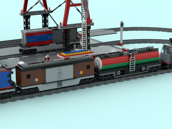 LEGO MOC Romanian Cargo Train by bo.bricks | Rebrickable - Build with LEGO