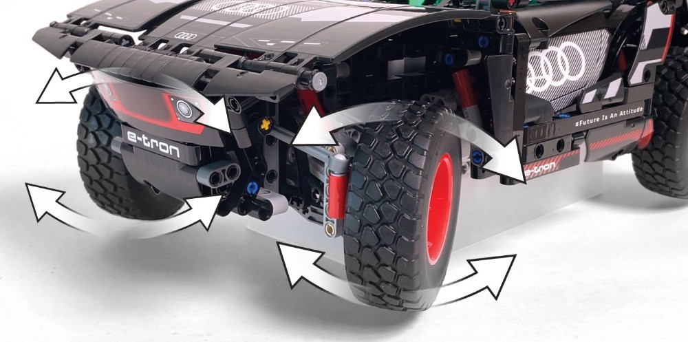 LEGO MOC 42160 Audi RS Q e-tron RC MOD for Powered Up & BuWizz Mortors ...