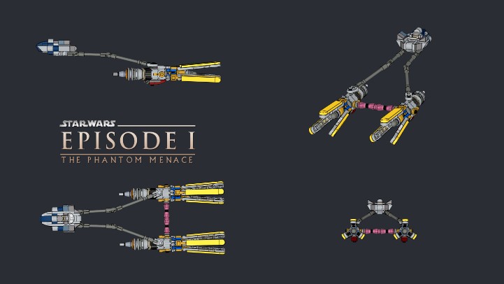 LEGO MOC Episode I Micro Diorama : Pod Racing by jellco | Rebrickable ...