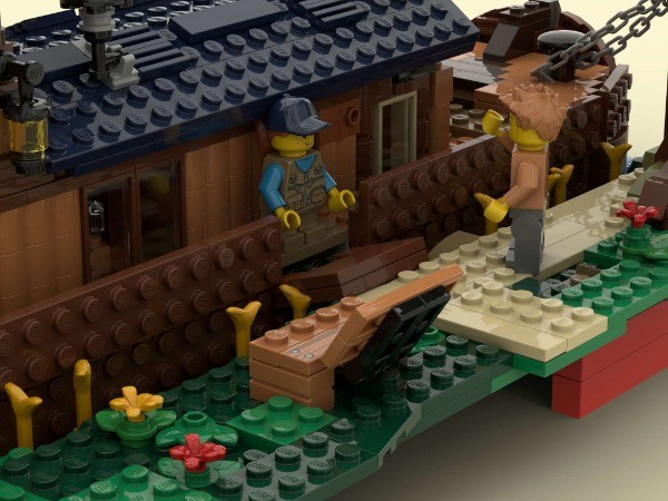 LEGO MOC-186111 Barge on the canal by Niouls | Rebrickable - Build with ...