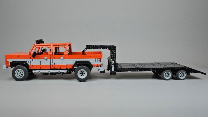 LEGO MOC Gooseneck trailer by Stinkwell Exhaust Creations | Rebrickable ...