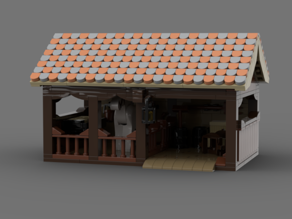 LEGO MOC Medieval Castle Stable by Elemorea | Rebrickable - Build with LEGO