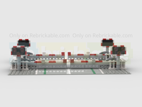 LEGO MOC UK Single Track Full Barrier Level Crossing by Andy Ps Bricks ...