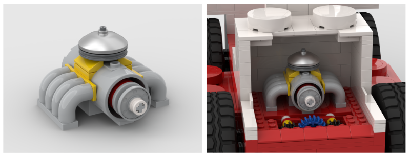 LEGO MOC 6609 Up-Scaled race car by Briquoleur | Rebrickable - Build ...