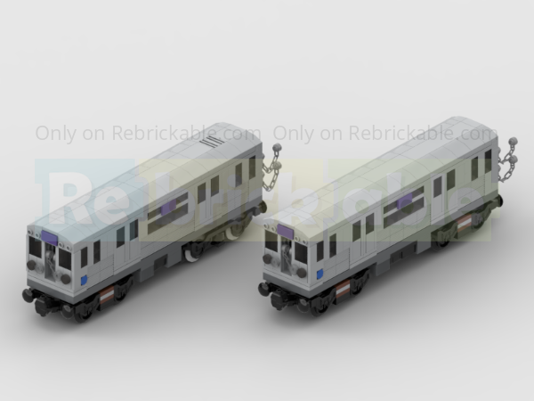 LEGO MOC-172322 CTA 5000 Series 2-Carriage Chicago L Train - Motorised ...