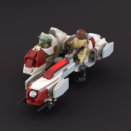 LEGO MOC BARC Speeder with Sidecar - Coruscant Guard Variant by grab_a ...