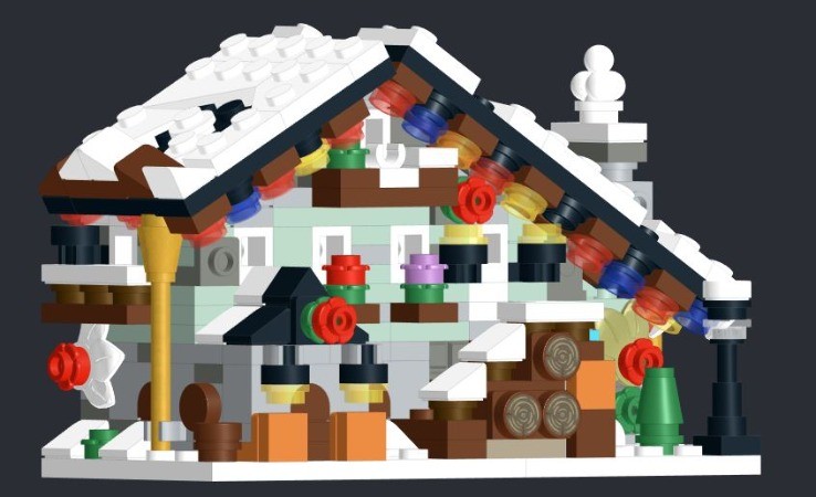LEGO MOC Mini 910004 Winter Chalet by christromans | Rebrickable ...