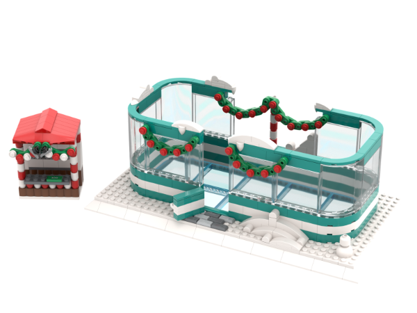 LEGO MOC Winter Ice Rink And Skate Rental Shop by Ryanetere ...