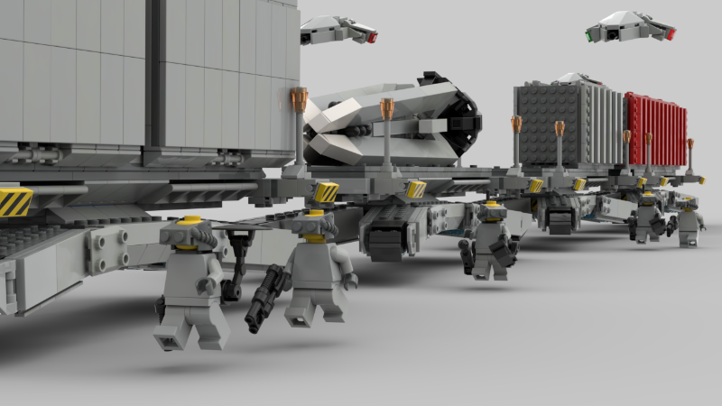 LEGO MOC Ground Logistics Team by Futurism_Lego | Rebrickable - Build ...