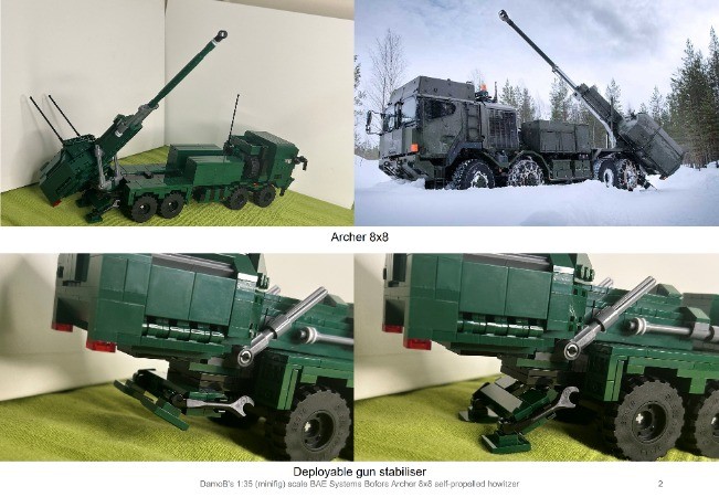 LEGO MOC BAE Systems Bofors Archer 8x8 by DamoB | Rebrickable - Build ...