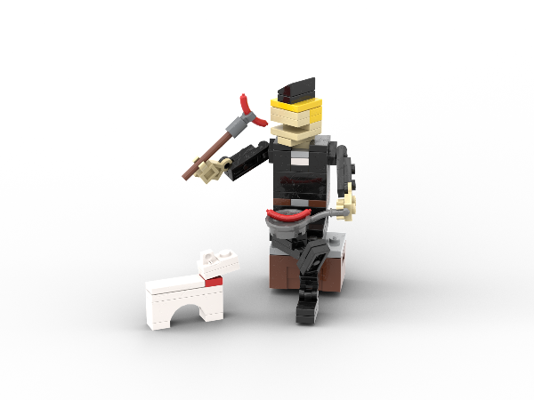 LEGO MOC Tank Man Eating Sausage by Camobricktape | Rebrickable - Build ...