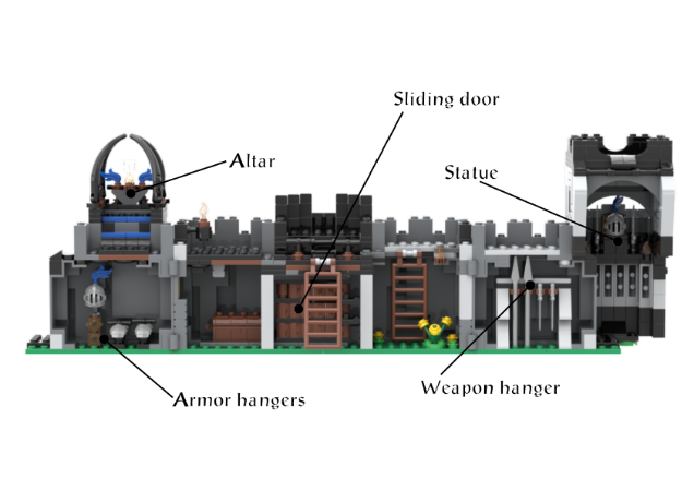 LEGO MOC-181993 Jet-black Fortress (40601 x 2 Alternate build) by Hogi ...