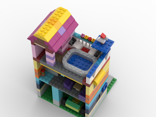 LEGO MOC 10698 - House with Garage and swimming pool by ChiLegGodt ...