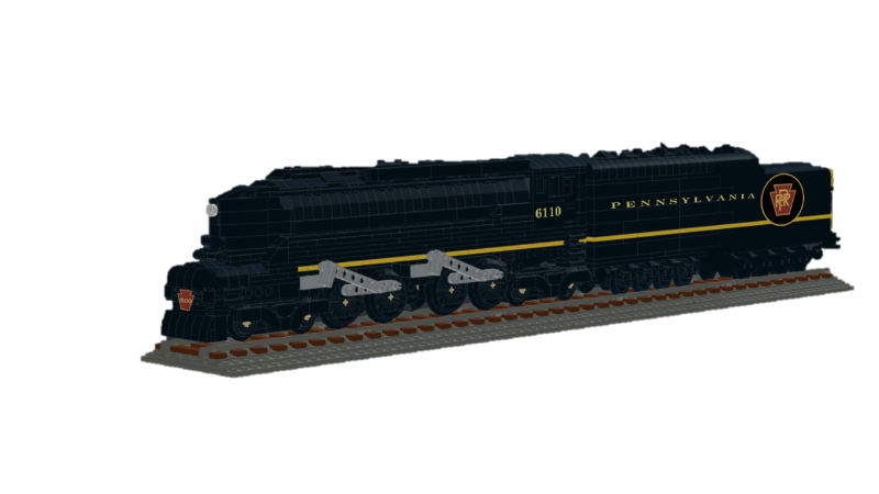 LEGO MOC Pennsylvania Railroad T1 6110 4-4-4-4 Duplex by Brick_Reading ...