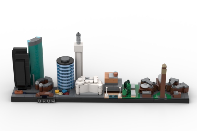 LEGO MOC Birmingham (UK) Skyline by JensR | Rebrickable - Build with LEGO
