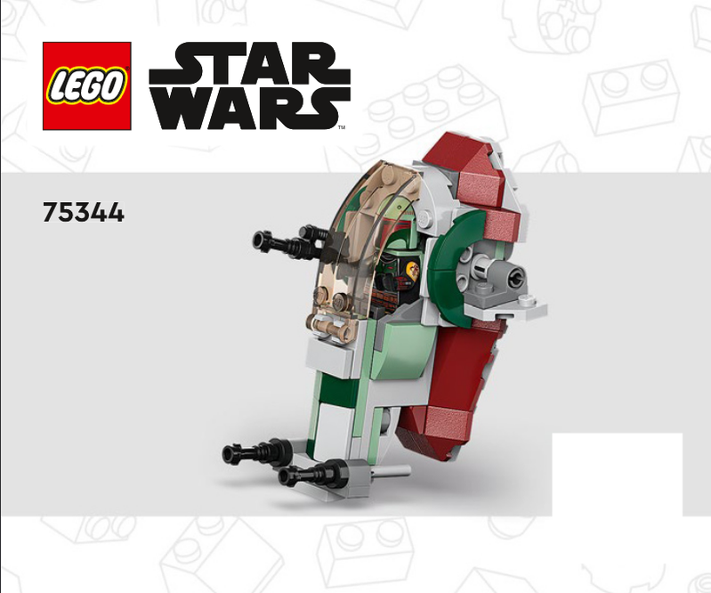 Review: 75344-1 - Boba Fett's Starship Microfighter | Rebrickable ...