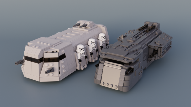 LEGO MOC Imperial Troop Transport by Badger_ | Rebrickable - Build with ...