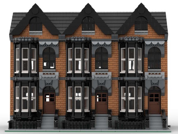 LEGO MOC Modular Brownstone House by michaelbaek | Rebrickable - Build ...