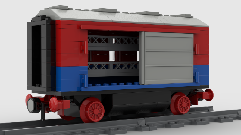 LEGO MOC Mail Wagon for 7715 by P3rlE | Rebrickable - Build with LEGO