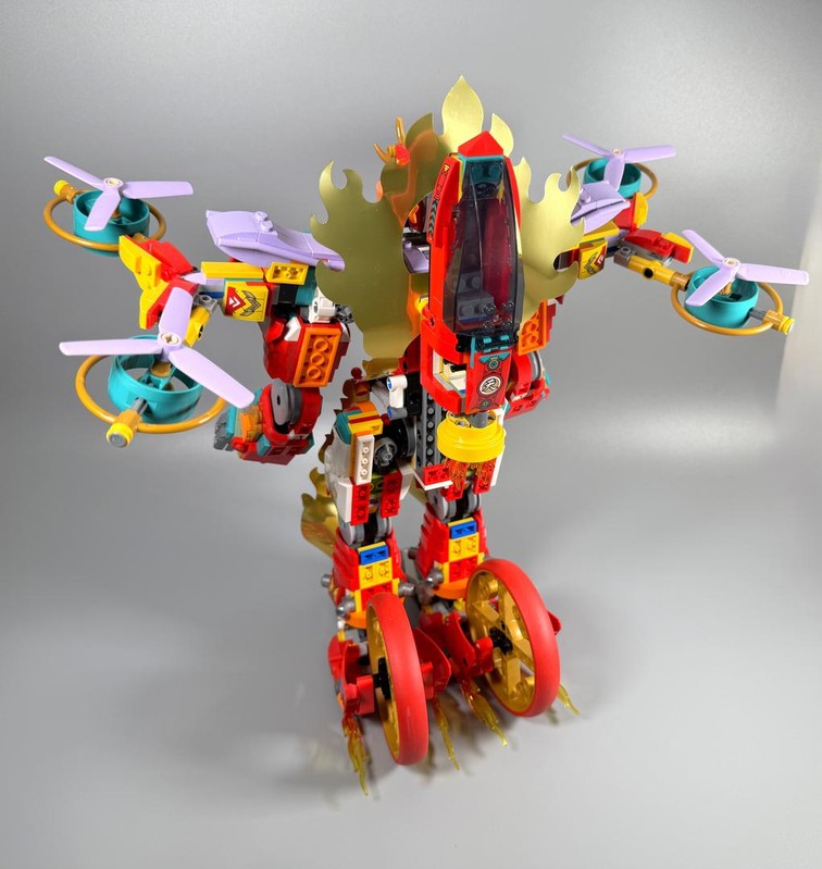 Review: 80057-1 - Nezha's Ring of Fire Mech | Rebrickable - Build with LEGO