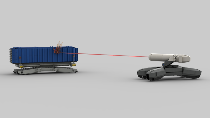 LEGO MOC Futuristic Laser Tank by Futurism_Lego | Rebrickable - Build ...