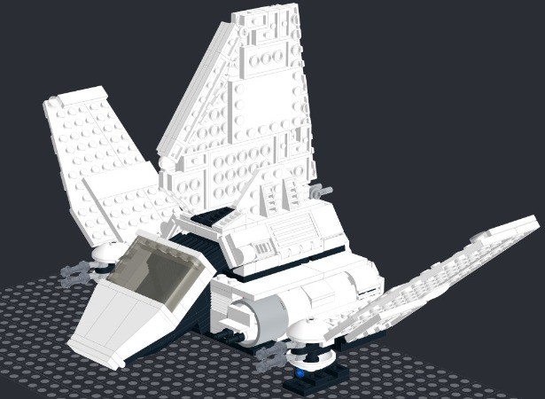 LEGO MOC Imperial Shuttle (Lambda-Class) Midi Scale by thebrickshipyard ...