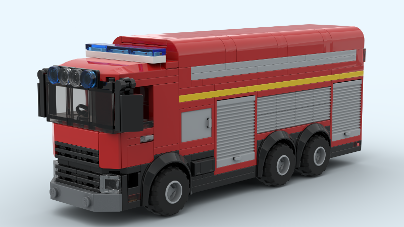 LEGO MOC Fire Engine Specialist Rescue Unit by Brick Bee | Rebrickable ...