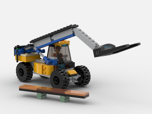 LEGO MOC 60385 Telehandler by BrickBash | Rebrickable - Build with LEGO