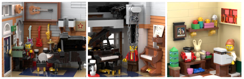 LEGO MOC-200285 Detective Office on Holiday Street by Briquoleur ...
