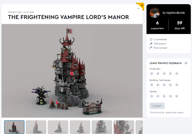 LEGO MOC Fright Knights Nightlord's Manor by Nightlord_Builds ...