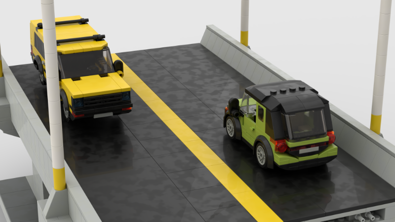 LEGO MOC Post-apocalyptic apocalypse - Broken Bridge scene (for display ...