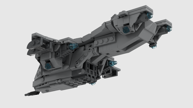 LEGO MOC D77-TC Pelican Dropship by kuzi127 | Rebrickable - Build with LEGO