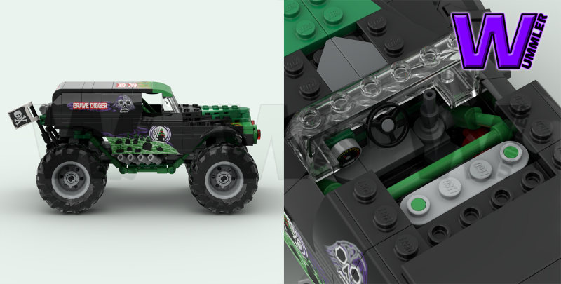 LEGO MOC-215415 Grave Digger by Wummler | Rebrickable - Build with LEGO