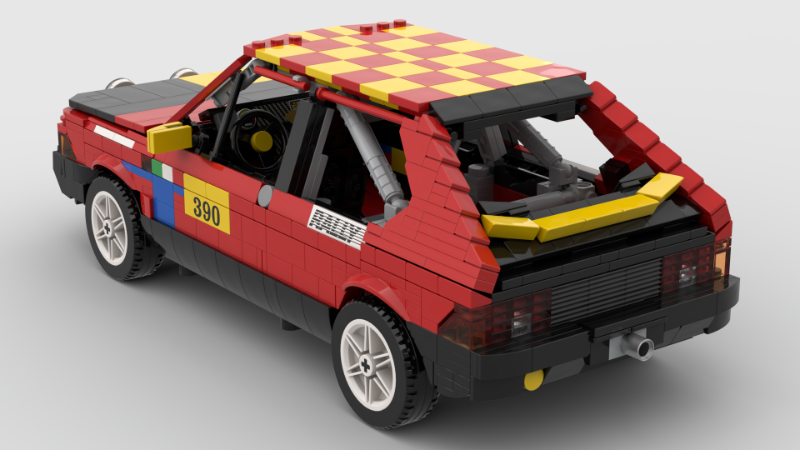 LEGO MOC Fiat Ritmo RALLY by Aquil8 | Rebrickable - Build with LEGO