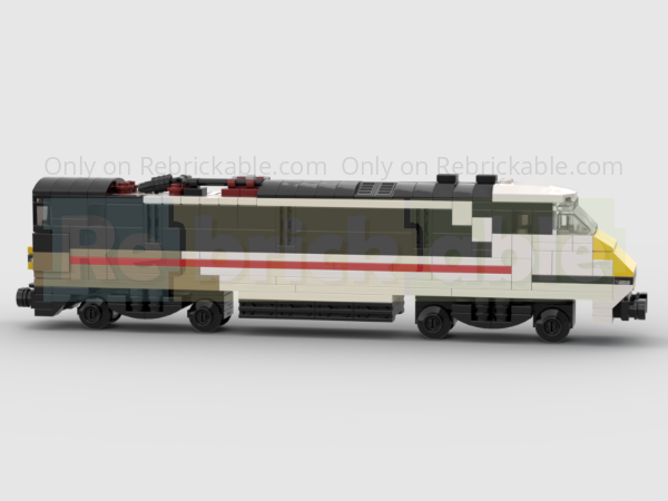 LEGO MOC 4-Wide BR Class 91 'Electra' Electric Locomotive Train In Intercity Livery by Andy Ps ...