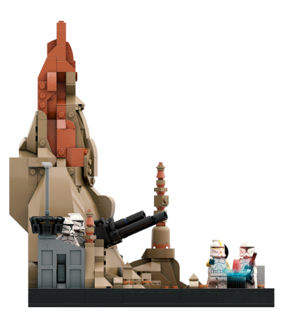 LEGO MOC Geonosis Clone Base Diorama by brick98989 | Rebrickable ...