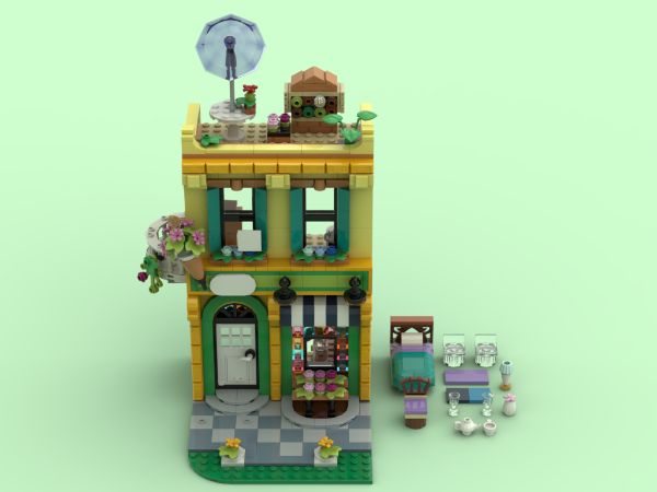 LEGO MOC Modular Bloom Shop - Modification of Part 3 of Set 41732 by ...