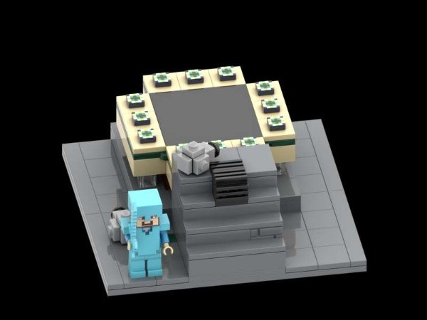 LEGO MOC Minecraft End Portal by Brick Swirl | Rebrickable - Build with ...
