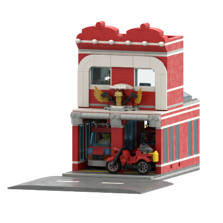 LEGO MOC Fire Department by Curraheetom | Rebrickable - Build with LEGO