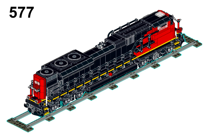 LEGO MOC-184682 EMD locomotive 8023 of the Canadian Railway by JonvR ...
