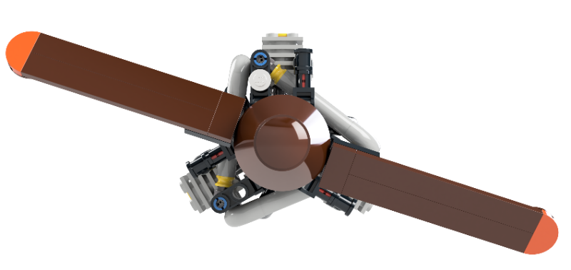LEGO MOC-203804 3 Cylinder Radial Engine by WPNGLS | Rebrickable ...