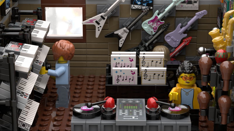 LEGO MOC Back Spin Records & Music by BrickStudioArchitect ...