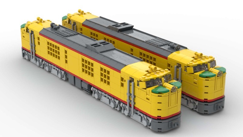 LEGO MOC GE GTEL Prototype Union Pacific Gas Turbine Locomotive Pocket ...
