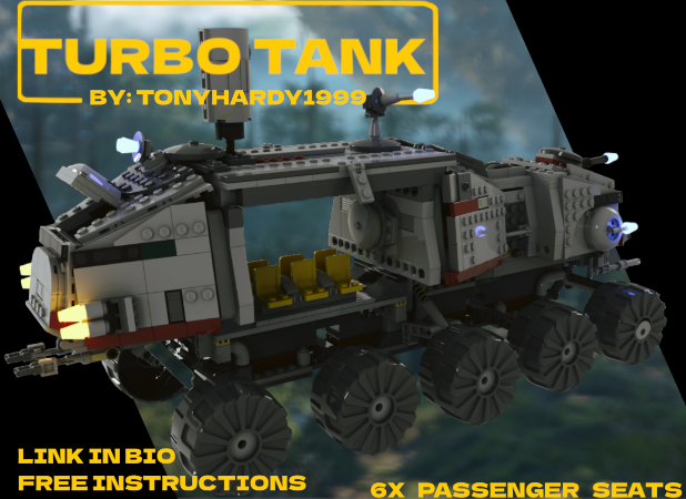 LEGO MOC FREE TURBO TANK REDESIGN (2005) 7261 by TonyHardy1999 ...